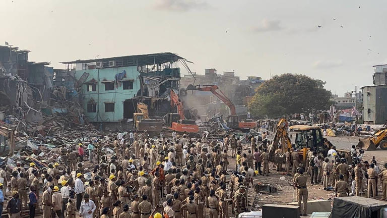 Demolition drive at Bandra Garib Nagar turns tense as mosques razed ...