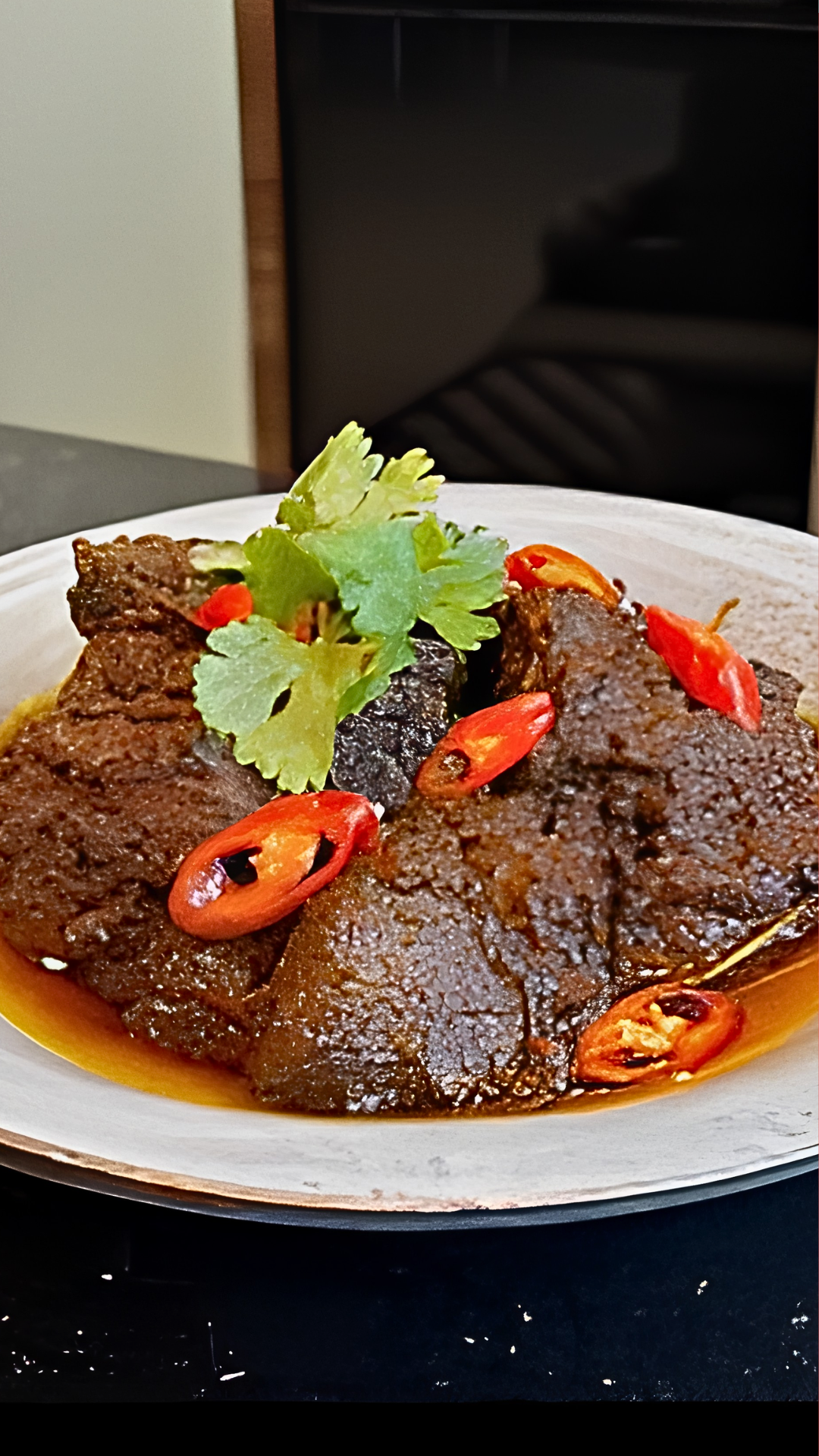 Beef rendang with coconut rice easy recipe