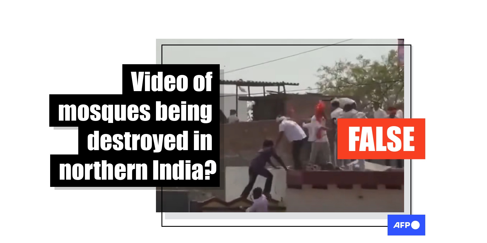 Video shows fight during Indian festival, not demolition of mosque