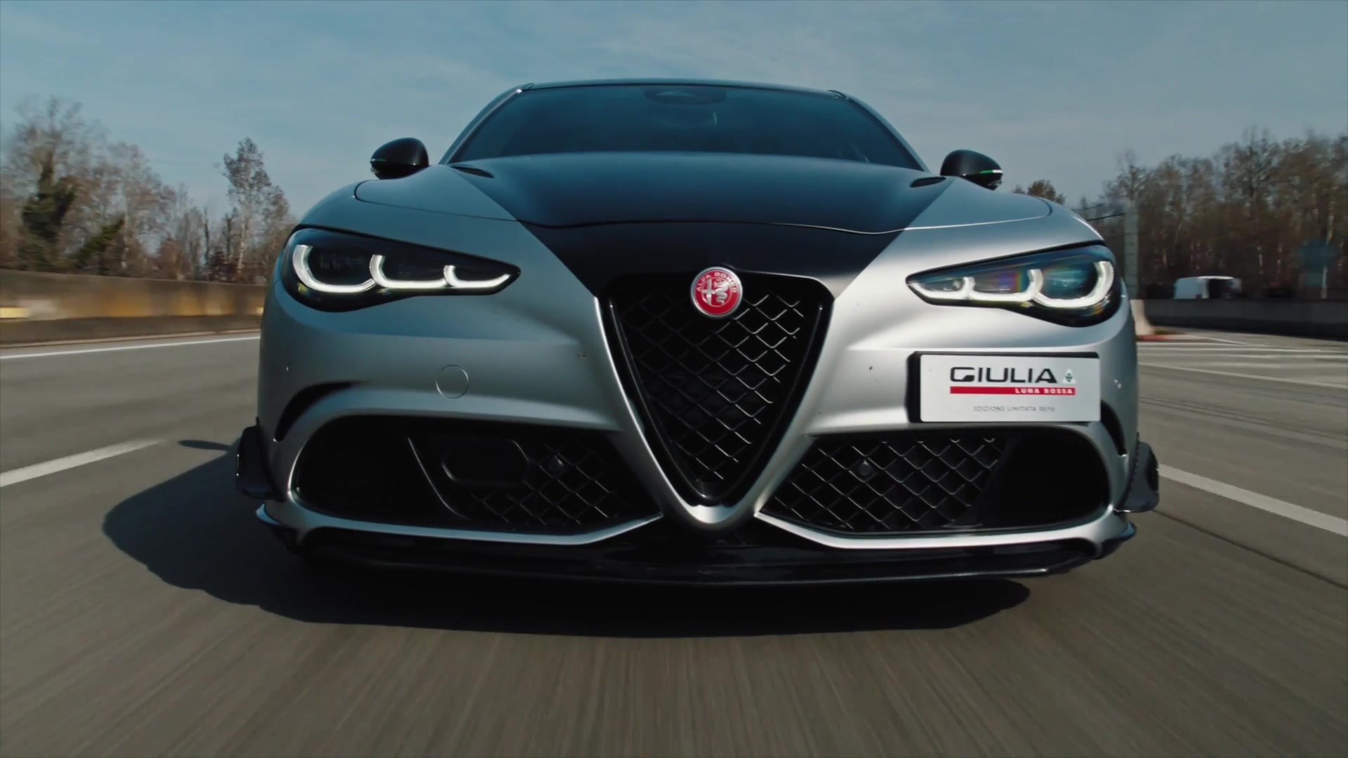 Alfa Romeo Giulia Quadrifoglio Luna Rossa takes to Balocco track