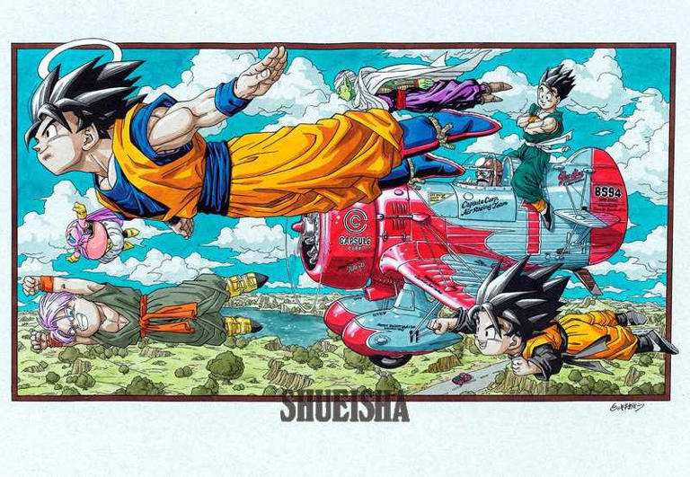Goku takes flight in rare 32-year-old Dragon Ball ultimate draft design