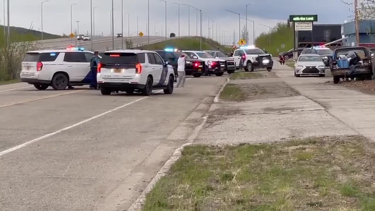 Troopers seen ordering people out of Fairbanks building with rifles in ...