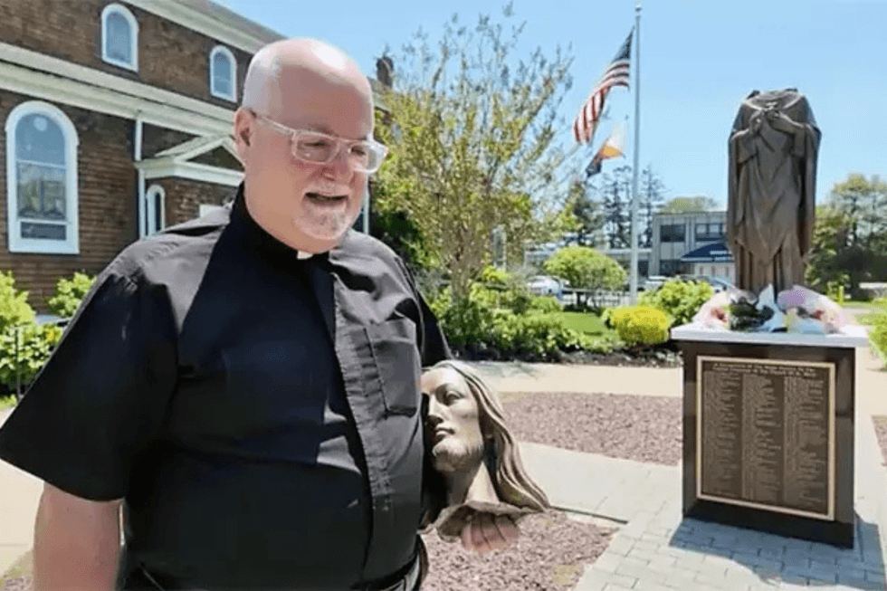 Woman arrested after statue of Jesus Christ is beheaded in New York