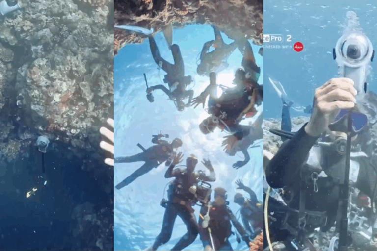 Perhaps the devil picked up camera: Diving instructor drops camera into ...