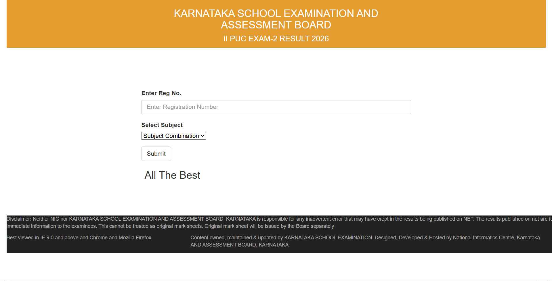 Karnataka second PUC exam 2 result 2026 released at karresults.nic.in ...