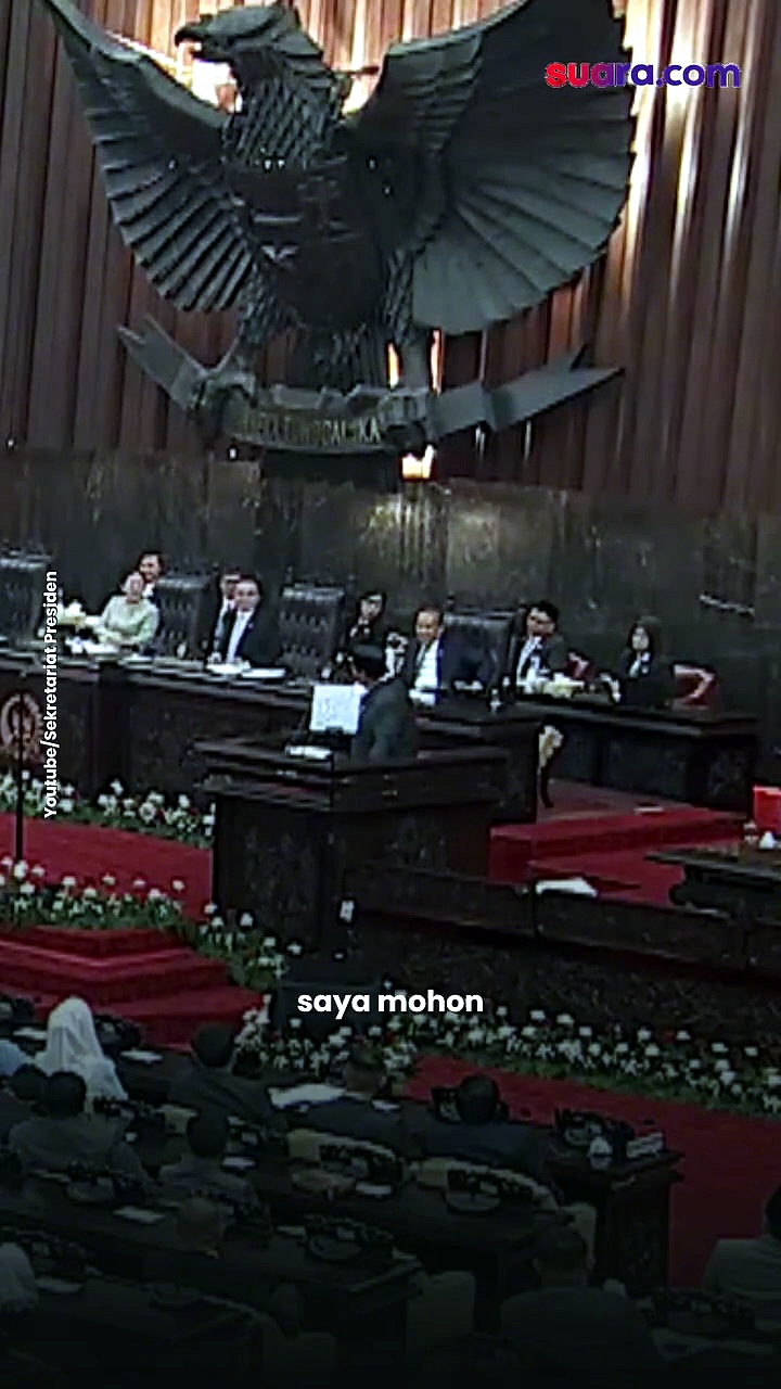 Prabowo izin ngopi saat pidato di DPR: Supaya gak ngantuk, Gerindra ada ...