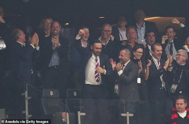 William's band of villains: Prince celebrates Villa win with old ...