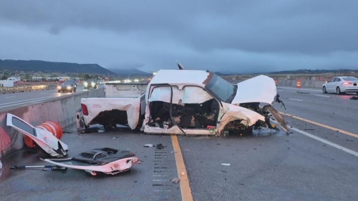 Southbound lanes of Colorado's I-25 reopen near Castle Rock after crash