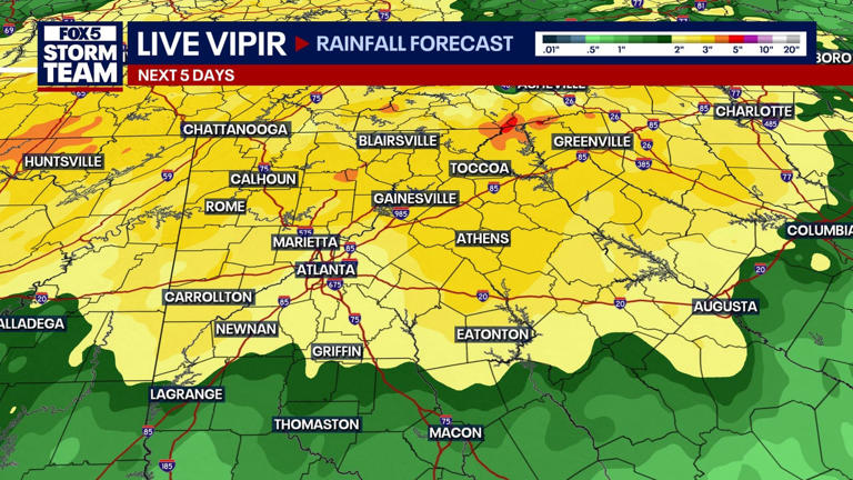 Metro Atlanta holiday weekend weather to bring daily storm rounds