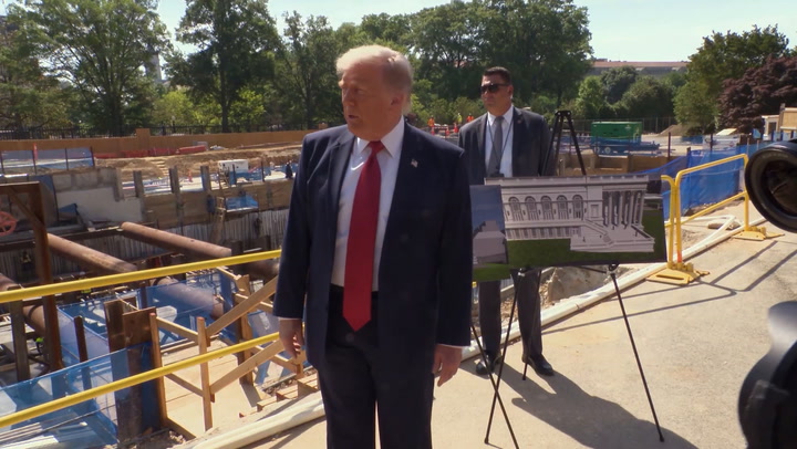 Trump describes military complex being built under White House ballroom