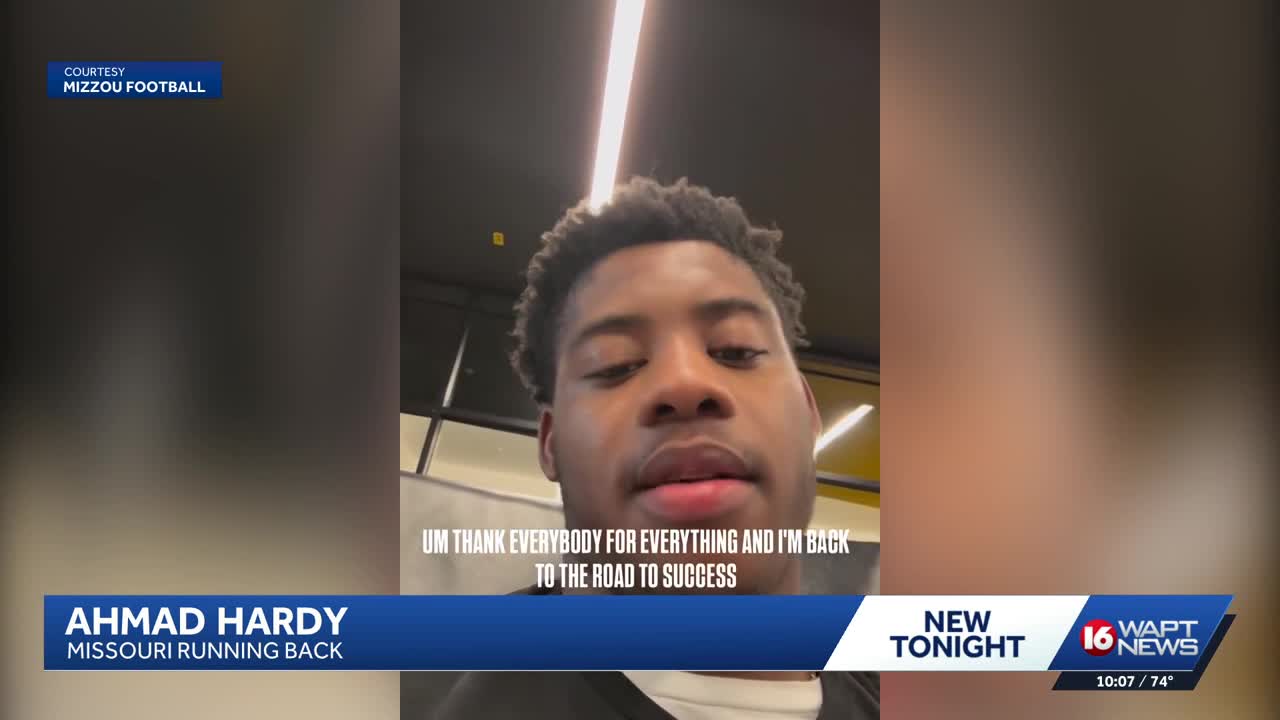 Mizzou running back Ahmad Hardy speaks out after shooting in Laurel