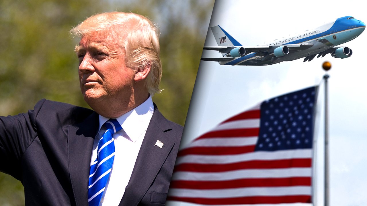 Trump departs White House for Connecticut commencement address