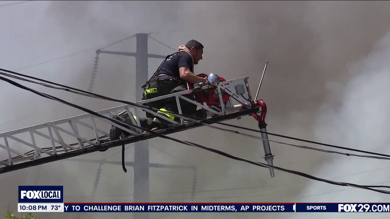2 fires spark air quality checks in North Philly