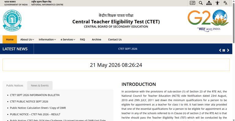 CTET September 2026 registration underway at ctet.nic.in: Check direct ...