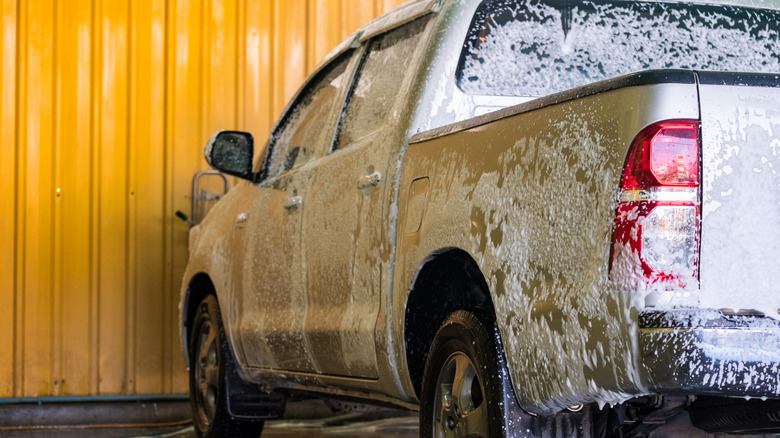 Is it okay to go through the car wash with a tonneau cover on your truck?