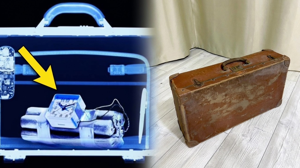Man buys old suitcase at auction, later starts hearing ticking sound!