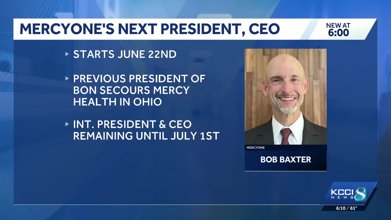 MercyOne names Bob Baxter as new president and CEO