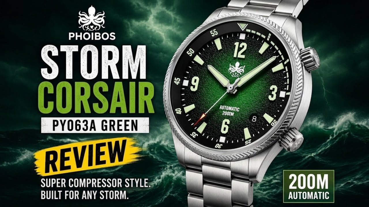 Phoibos Storm Corsair Green — is this diver watch worth it?