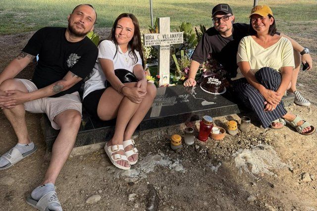Lotlot de Leon, siblings visit mom Nora Aunor's grave on her birthday
