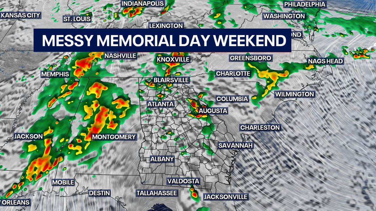 Metro Atlanta holiday weekend weather to bring daily storm rounds