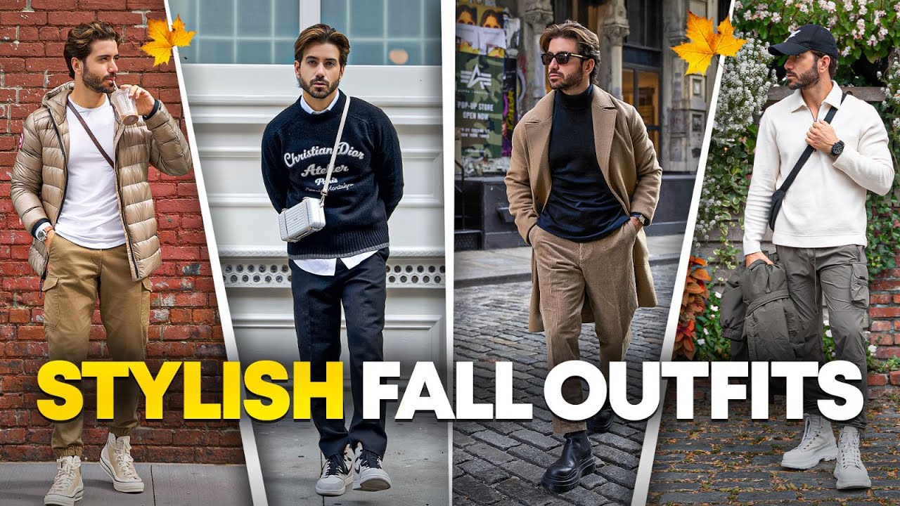 4 Easy Men's Outfits For Fall 🍃 Style Inspo Look book 2022
