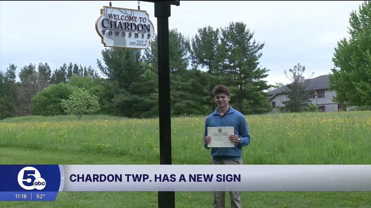 Chardon Township welcomes new sign