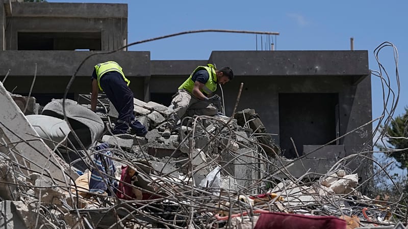 Lebanon rescuers search rubble after attacks in Tyre province