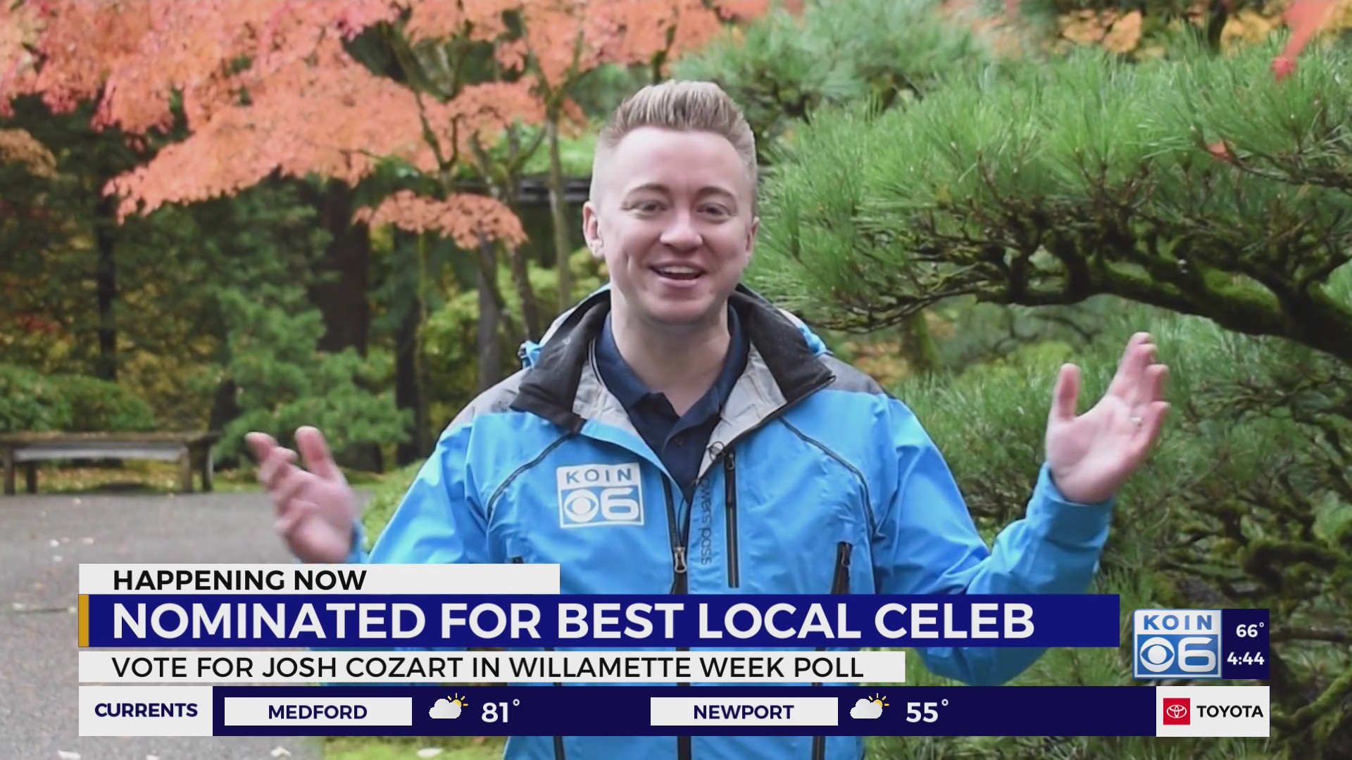 KOIN 6’s Josh Cozart nominated in Willamette Week’s 2026 Best of Portland