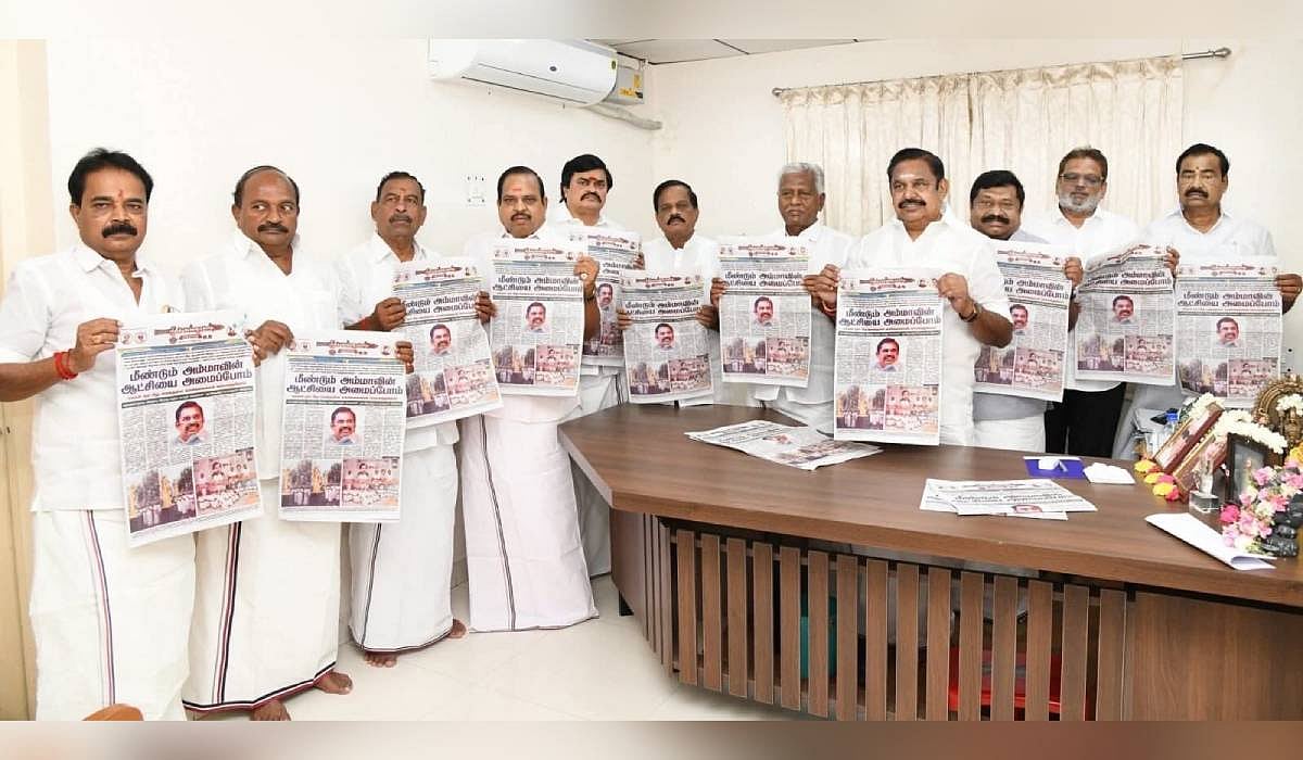 After rebel camp takes over AIADMK mouthpiece, EPS launches 'Porvaal'