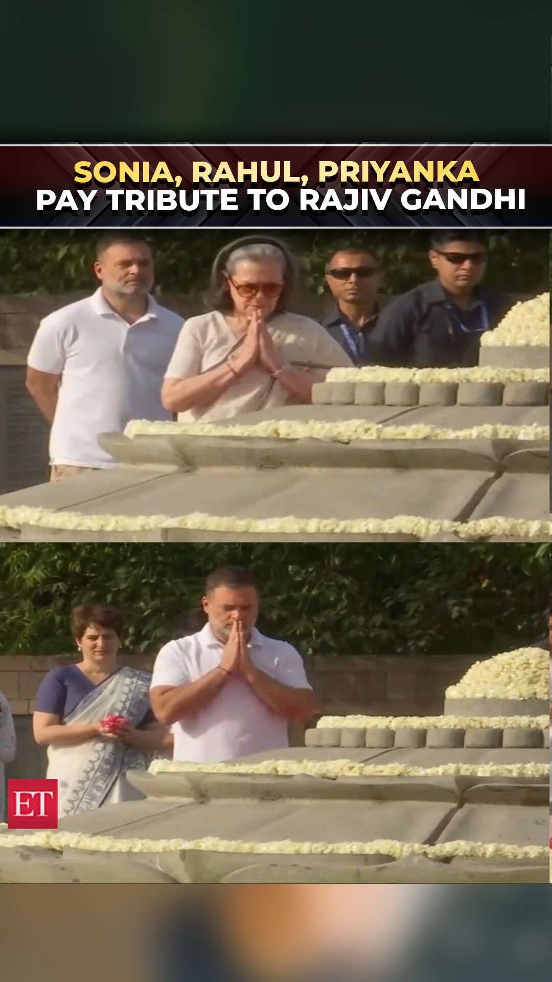 Rajiv Gandhi 35th death anniversary: Gandhi family pays homage at Vir ...