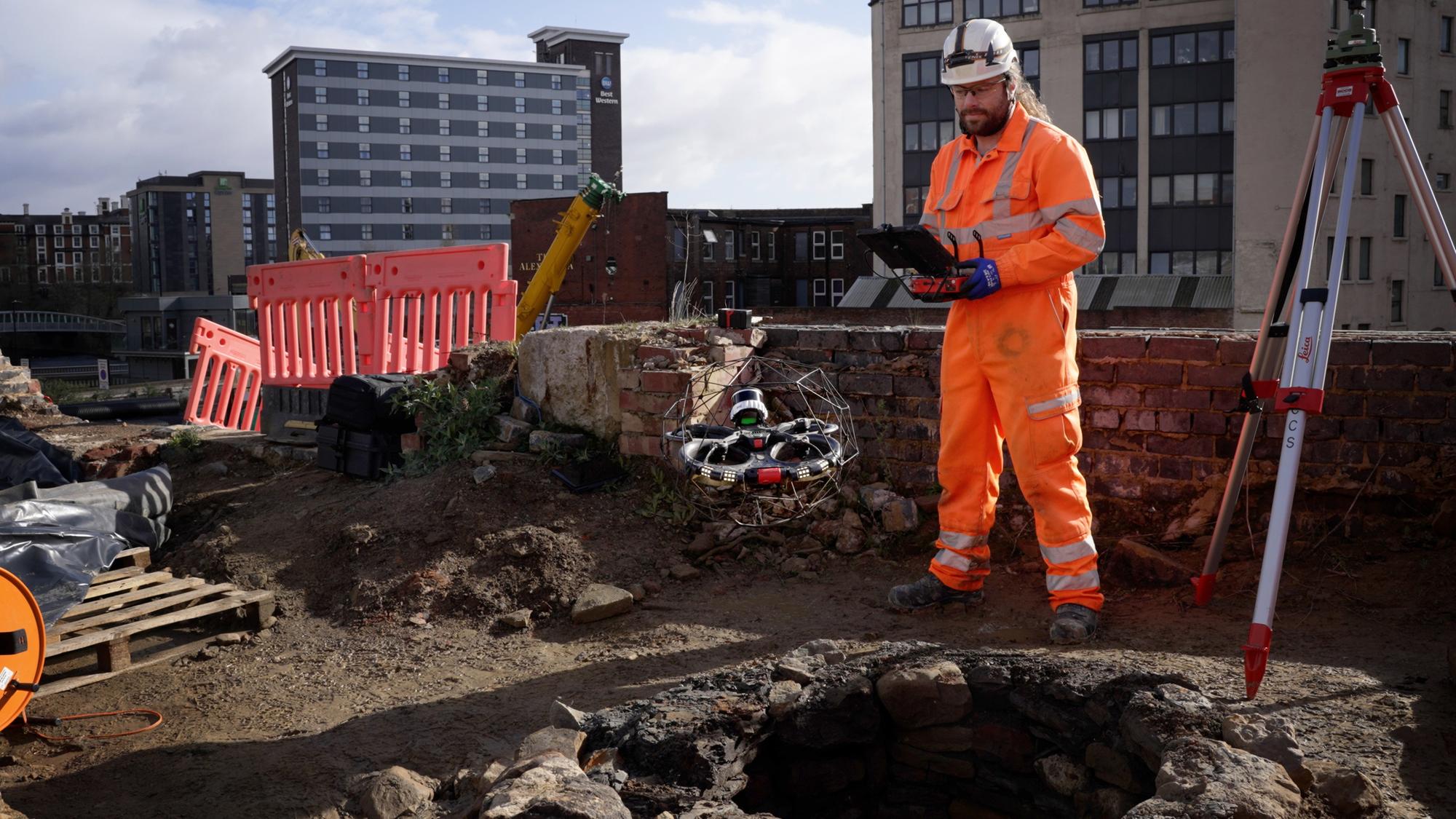 Sheffield Castle: Drone sent down medieval well after archaeologists ...