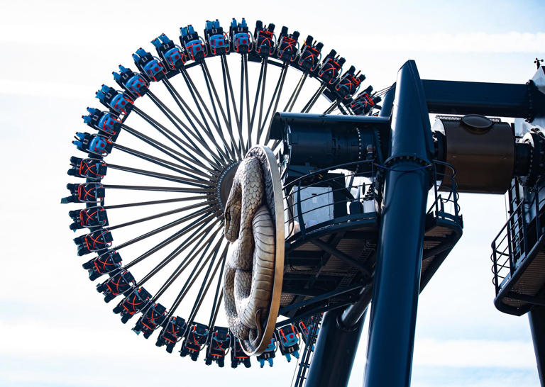 New £8.72m mega-ride Aviktas officially launches at Blackpool Pleasure ...