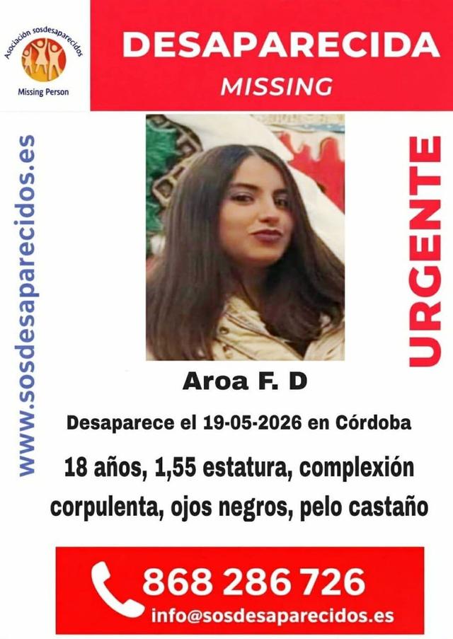La Policía Nacional busca a Aroa F D., una joven de 18 años ...