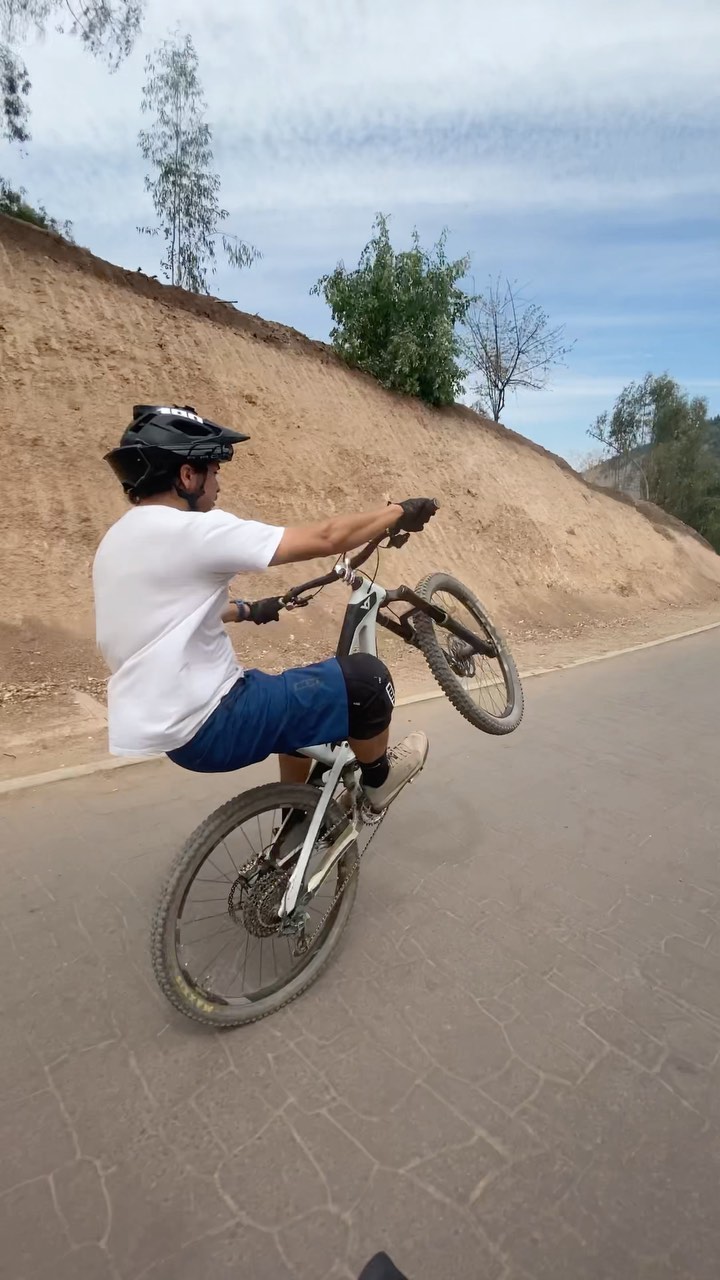 Disfrutando el camino a la bike