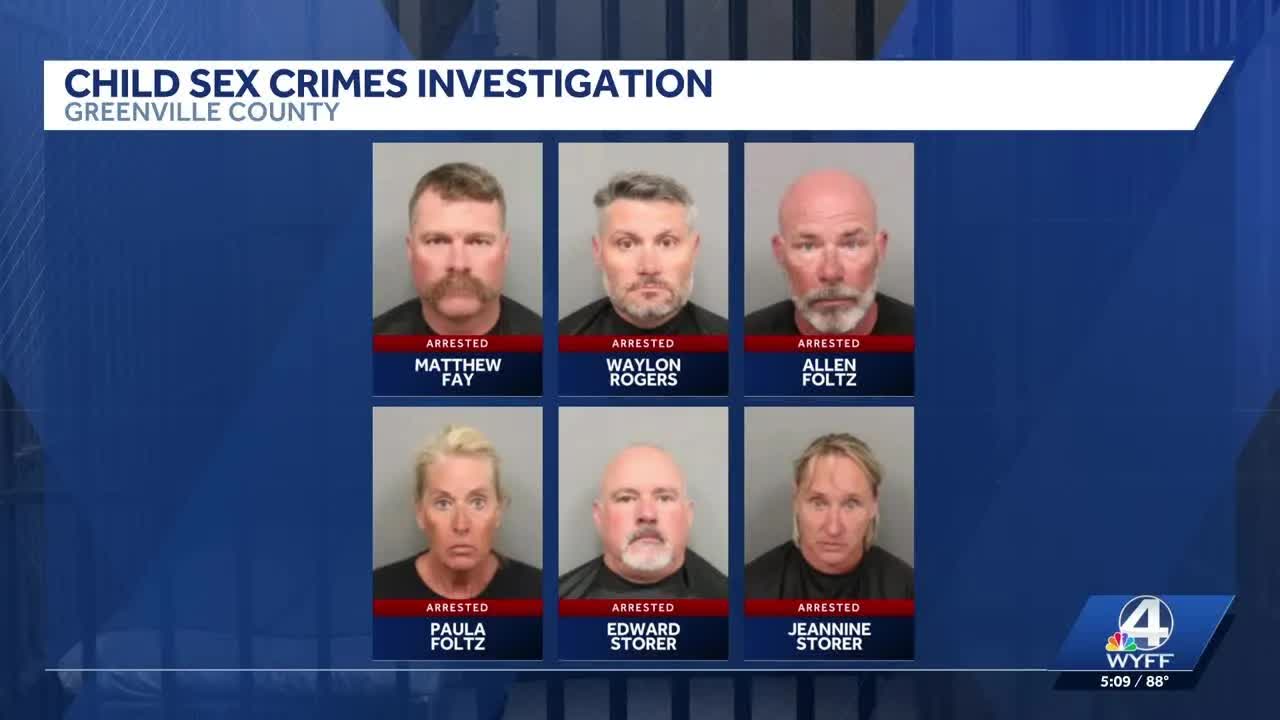 6 arrested in Greenville County child sex crime case, including former ...