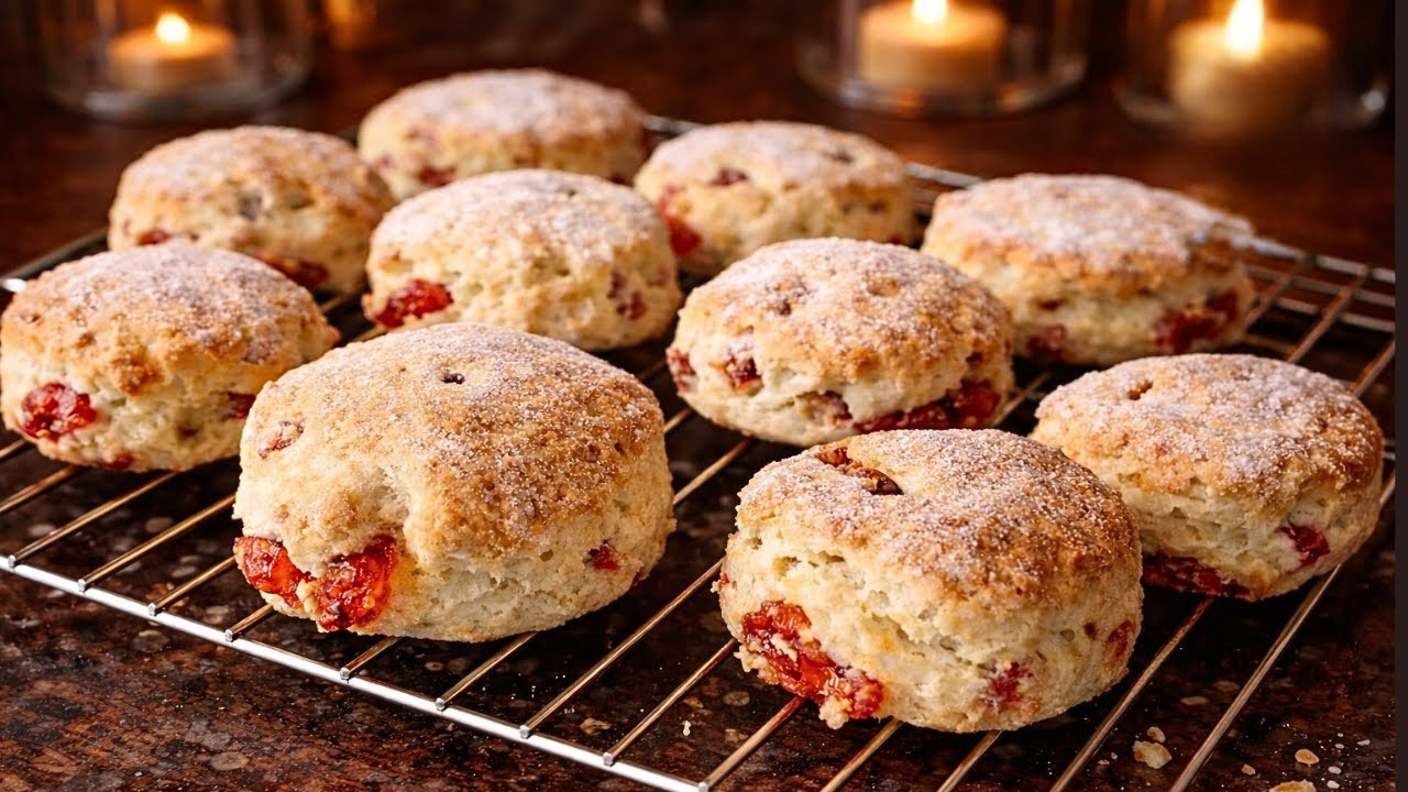 Easy Traditional Cherry Scones With Glacé Cherries Recipes