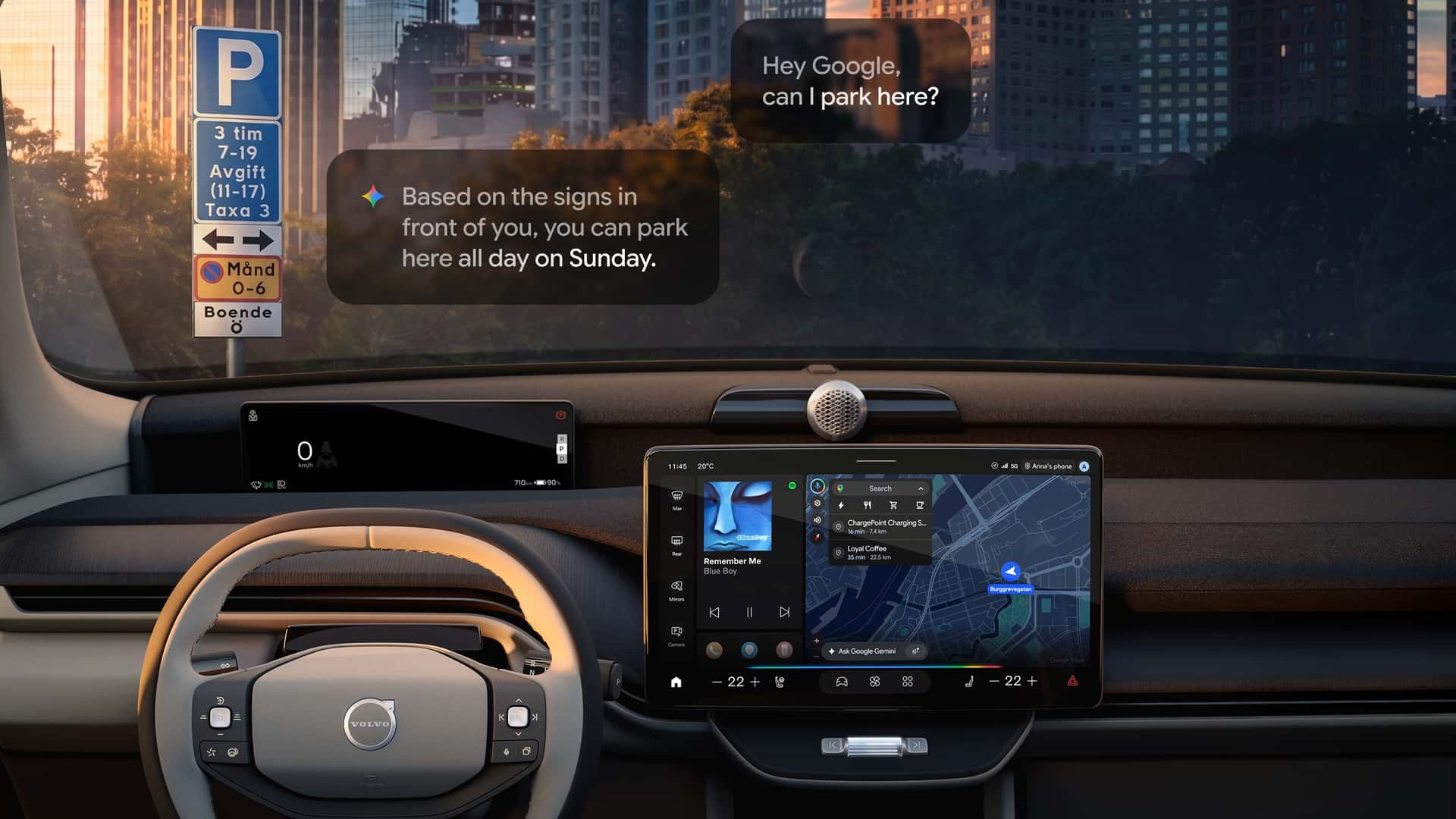 The Volvo EX60 can 'see' the world and chat with you about it