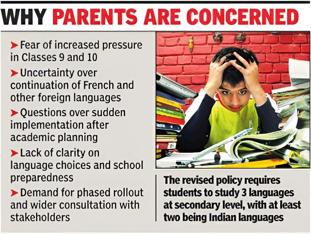 CBSE's 3-language mandate adds a new layer of stress in classes 9 & 10