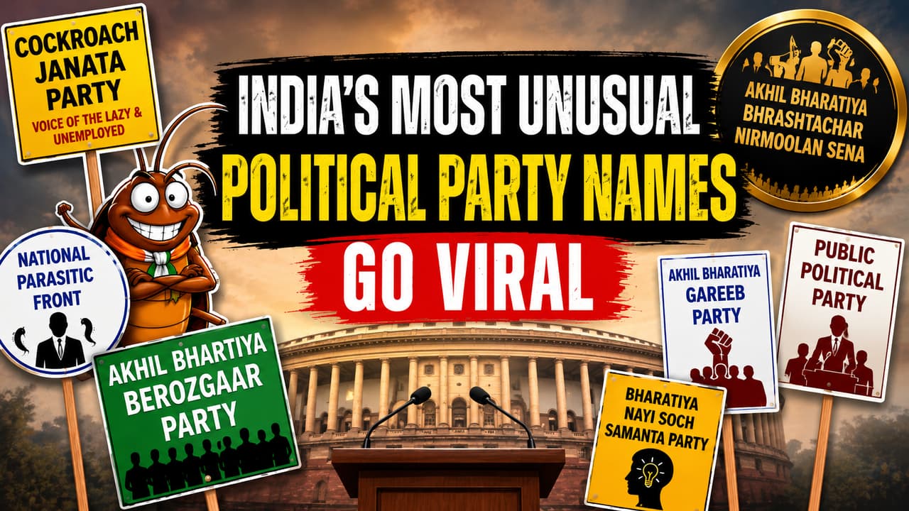 From cockroach party to VIP: India’s most unusual political party names ...