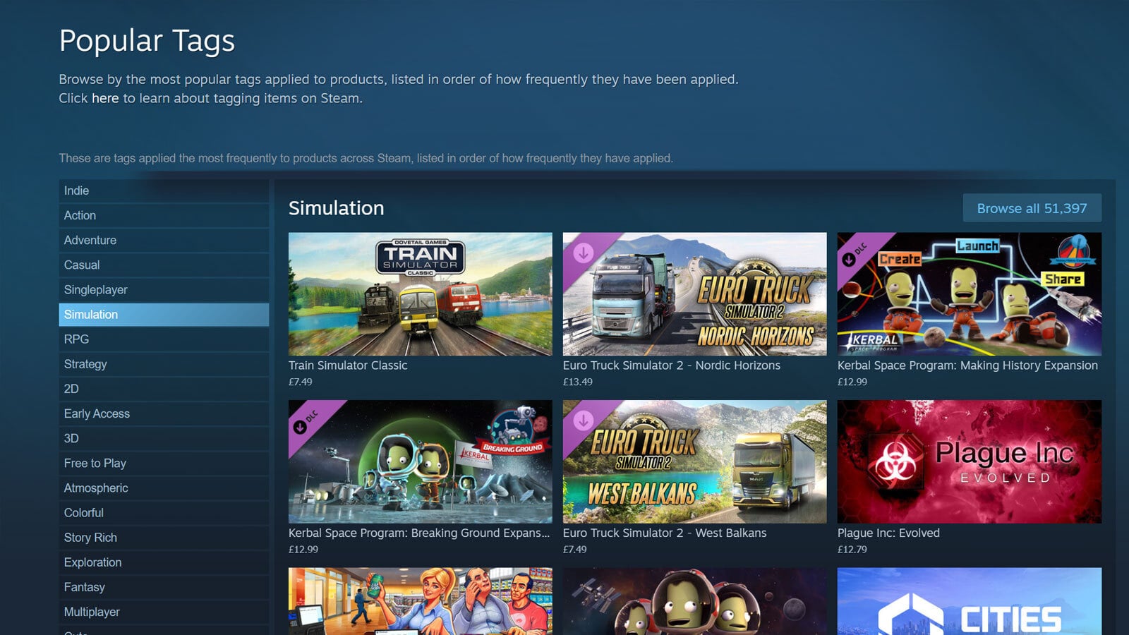 Valve overhauls Steam tags, kills off dozens but adds new categories too