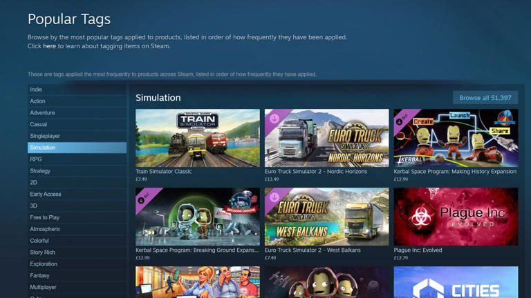 Valve overhauls Steam tags, kills off dozens but adds new categories too
