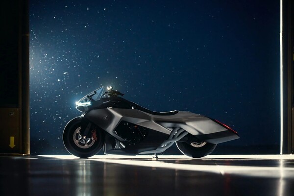 A six-cylinder 1,800-cc BMW bike inspired by the Concorde: The Vision K18