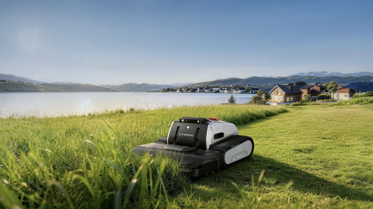 This new robot lawn mower uses a tracked drive system to tackle extreme ...