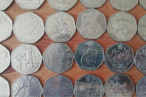 Rare Olympic 50p coin collection listed for more than £100