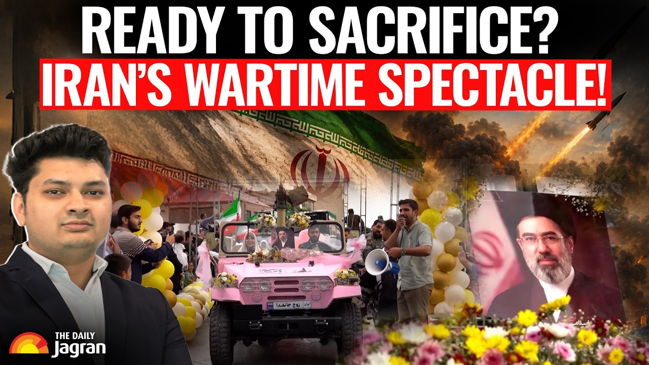 Inside Iran’s 'SACRIFICE FOR IRAN' campaign! Mass weddings, AK-47 TV ...