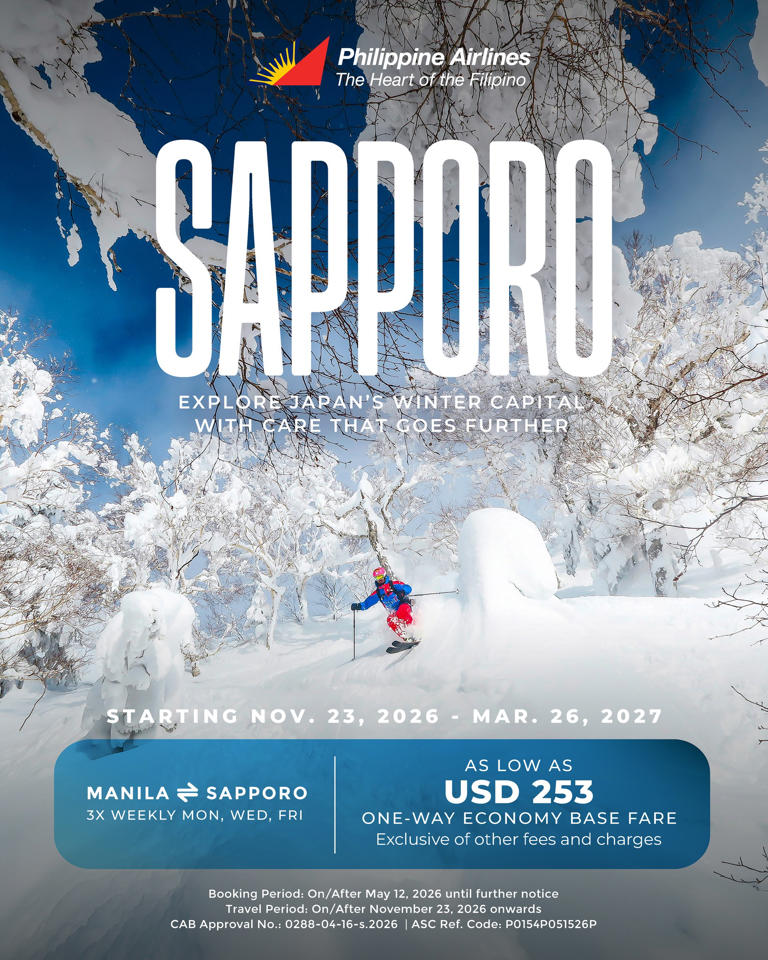 Philippine Airlines to resume direct Sapporo flights starting November