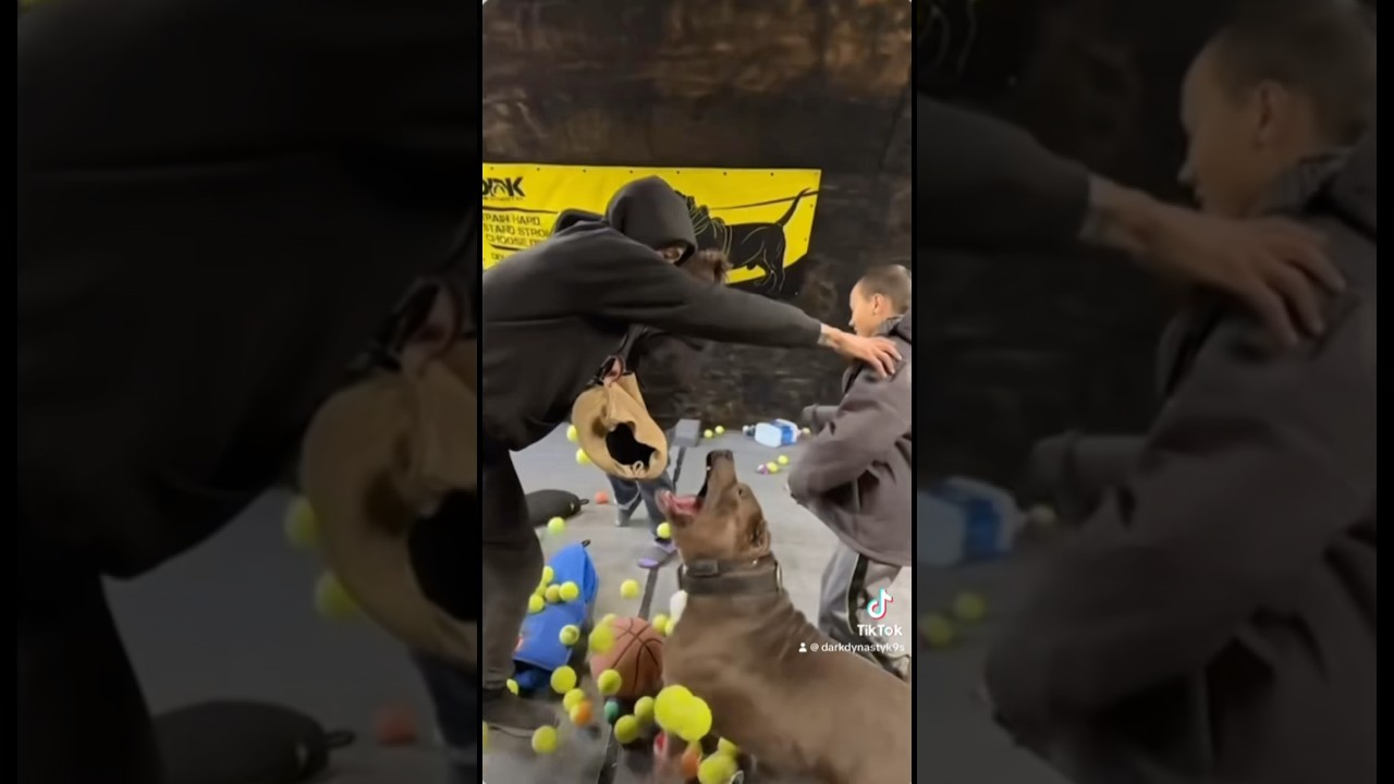 Nothing distracts this giant dog from protecting a child