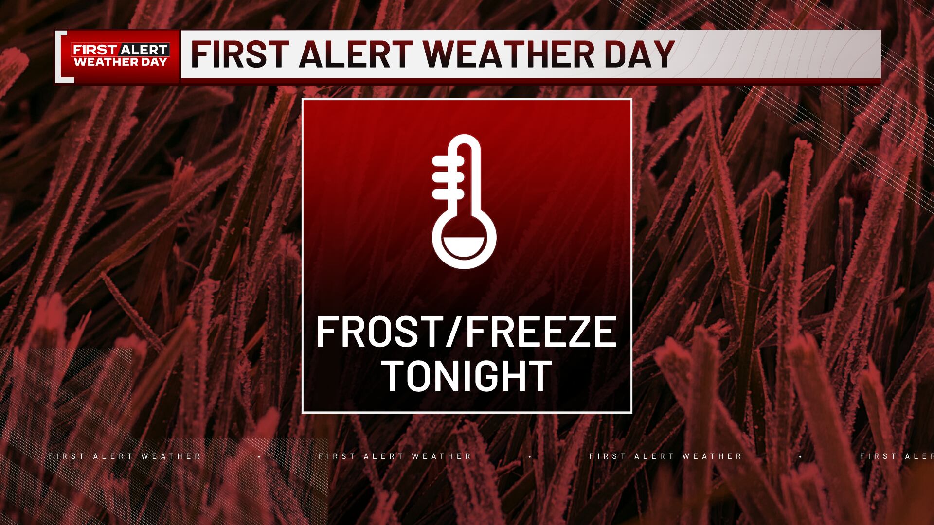 First alert: Frost likely to end the week