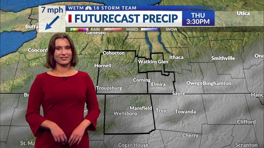 Getting cooler and cloudy tomorrow