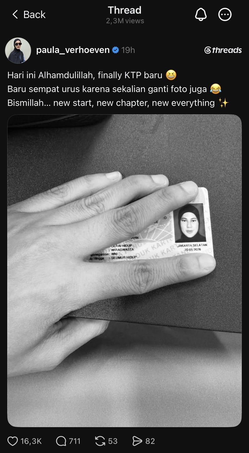 Buka lembar baru usai bercerai dari Baim Wong, Paula Verhoeven ...